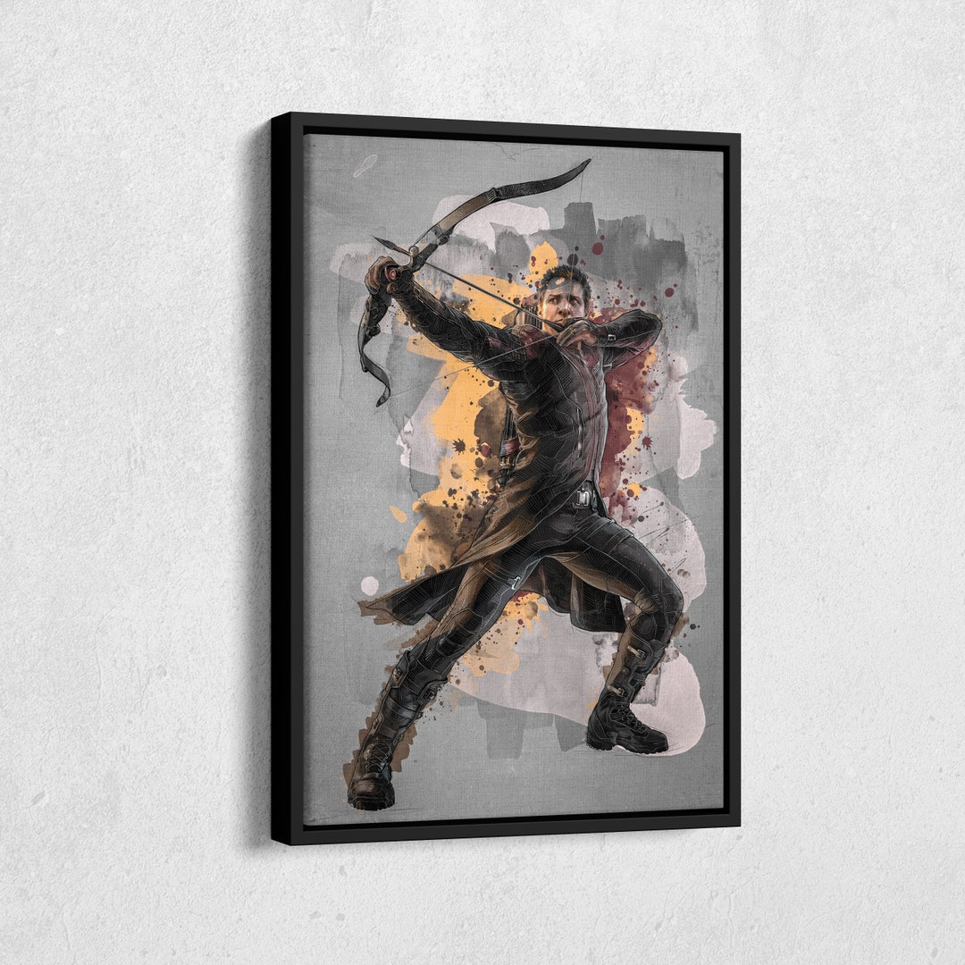 Hawkeye Poster Marvel Comics Framed Wall Art Home Decor Canvas Print ...