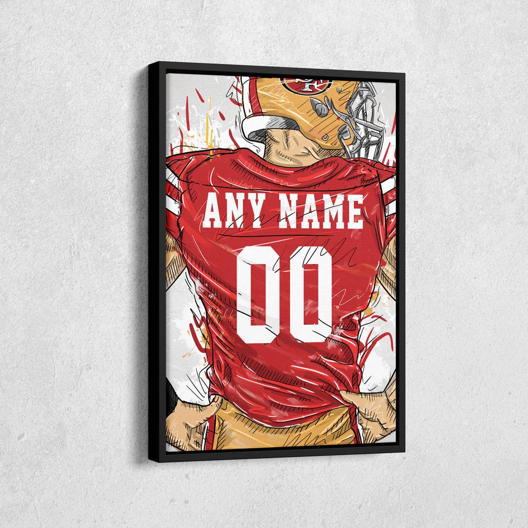 San Francisco 49ers Jersey Personalized Jersey Football Custom Name and ...