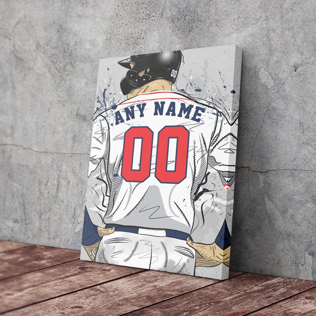 Digital File Atlanta Braves Jersey MLB Personalized Jersey Custom Name ...