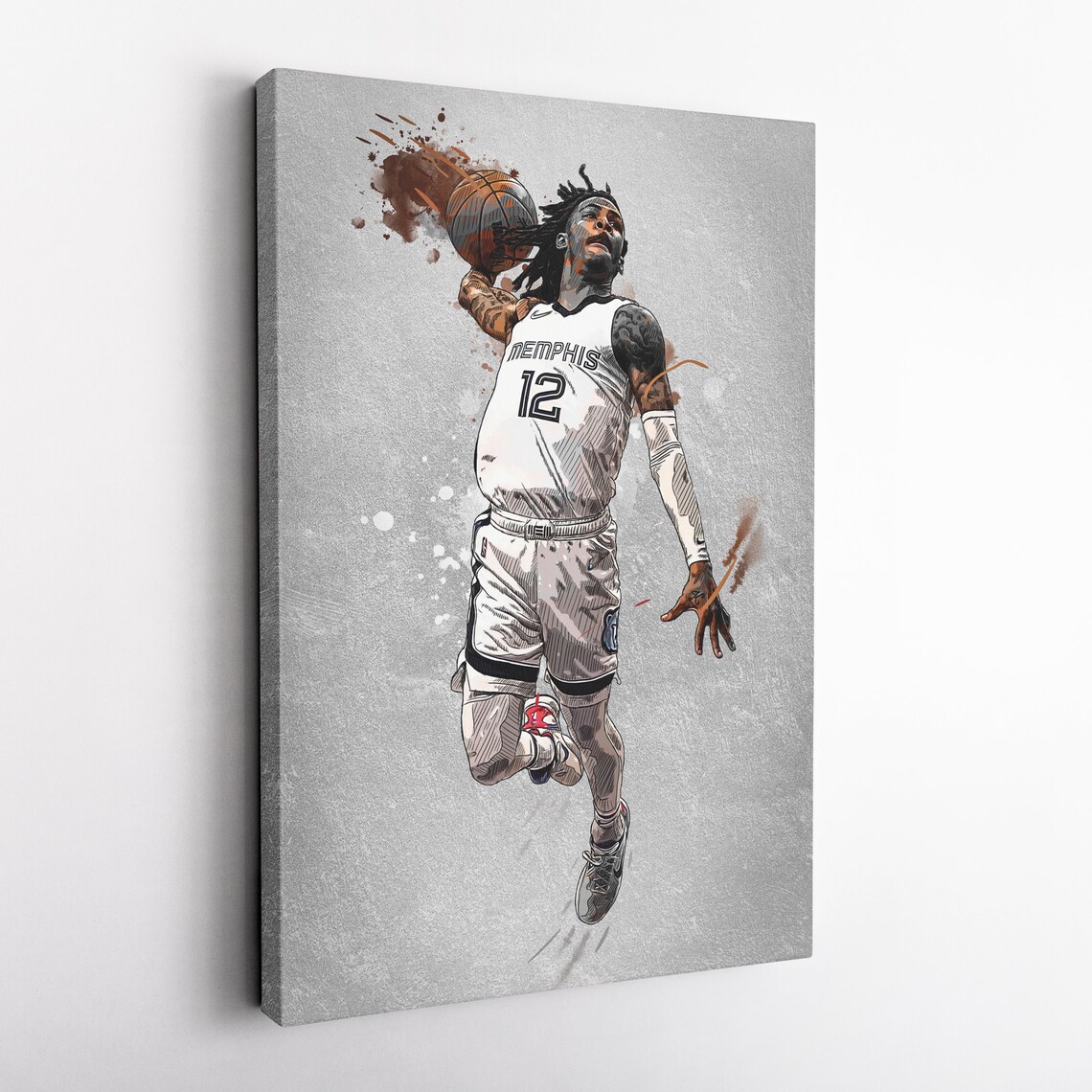 Ja Morant Poster Dunk Memphis Grizzlies NBA Framed Wall Art - Etsy
