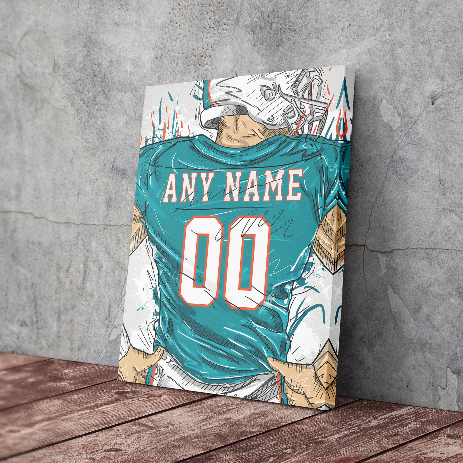 Digital File Miami Dolphins Jersey Personalized Jersey NFL - Etsy