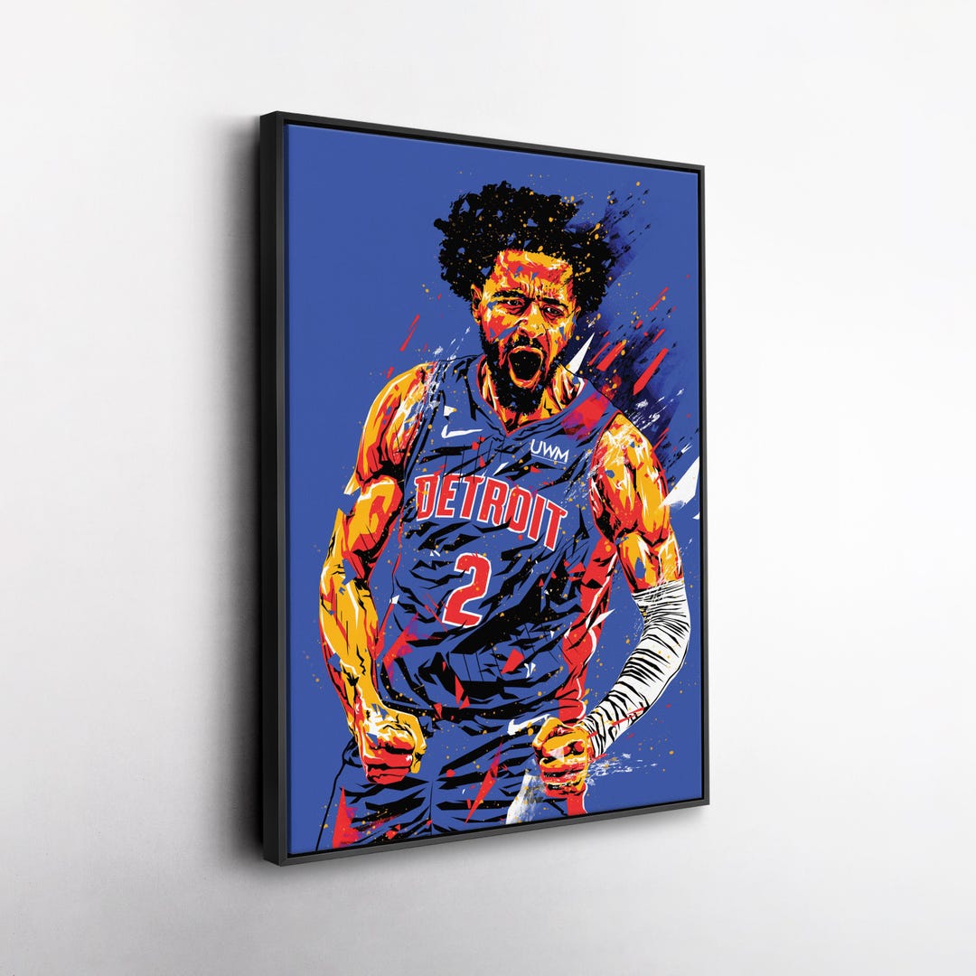 Cade Cunningham Pop Art Canvas Print – Detroit Pistons Wall Decor – NBA ...