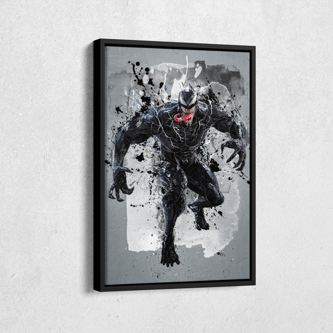 Venom Poster Marvel Comics Framed Wall Art Home Decor Canvas Print ...