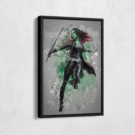 Gamora Poster Marvel Comics Framed Wall Art Home Decor Canvas - Etsy