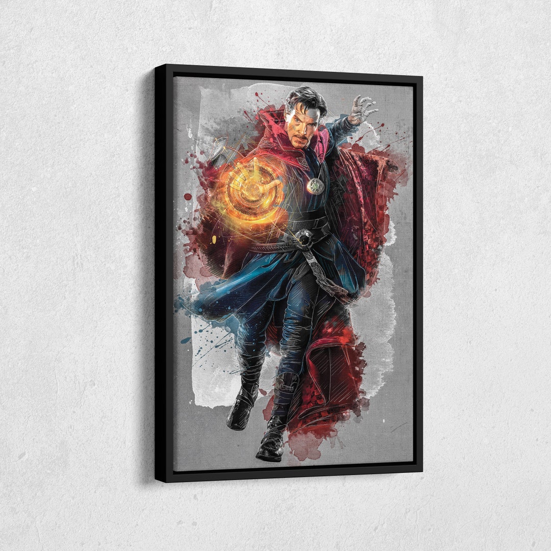 Doctor Strange Poster Marvel Comics Framed Wall Art Home Decor Canvas ...
