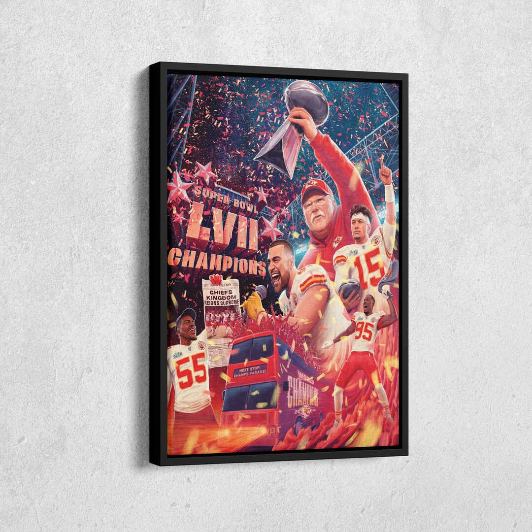 Kansas City Chiefs Kingdom Super Bowl LVII Champions Artwork - Etsy