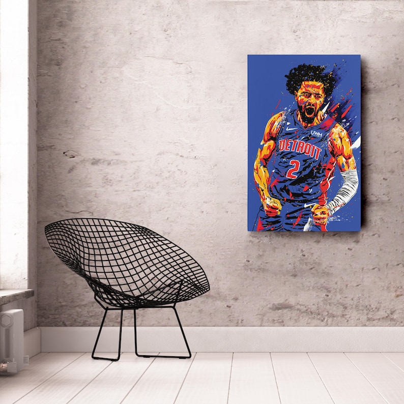 Cade Cunningham Pop Art Canvas Print – Detroit Pistons Wall Decor – NBA ...
