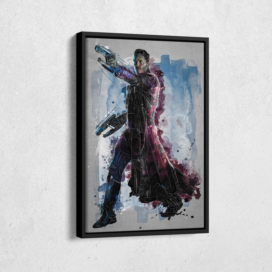 Star-lord Poster Marvel Comics Framed Wall Art Home Decor Canvas Print ...