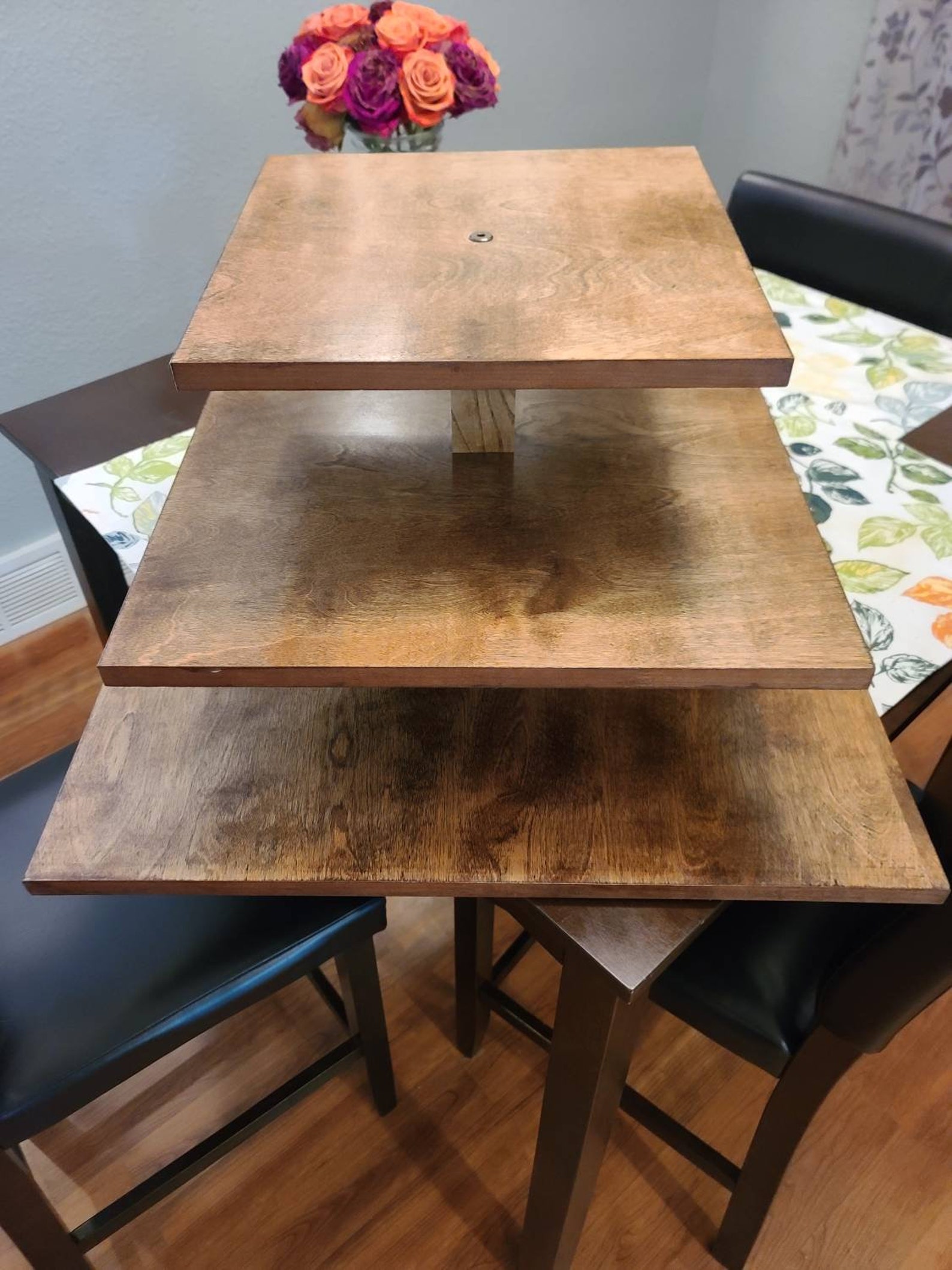 Handmade Rustic 3 Tier Collapsible Cupcake Stand. Best for - Etsy