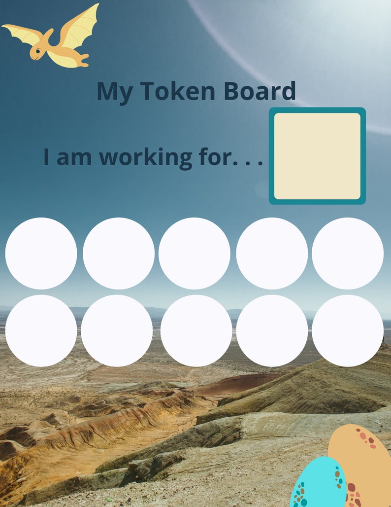 Token Board, Dinosaur Token Board, ABA, Applied Behavior Analysis ...