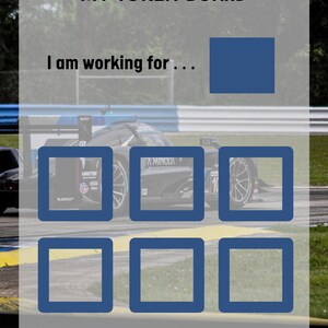 Token Board, Race Car Token Board, ABA, Applied Behavior Analysis ...