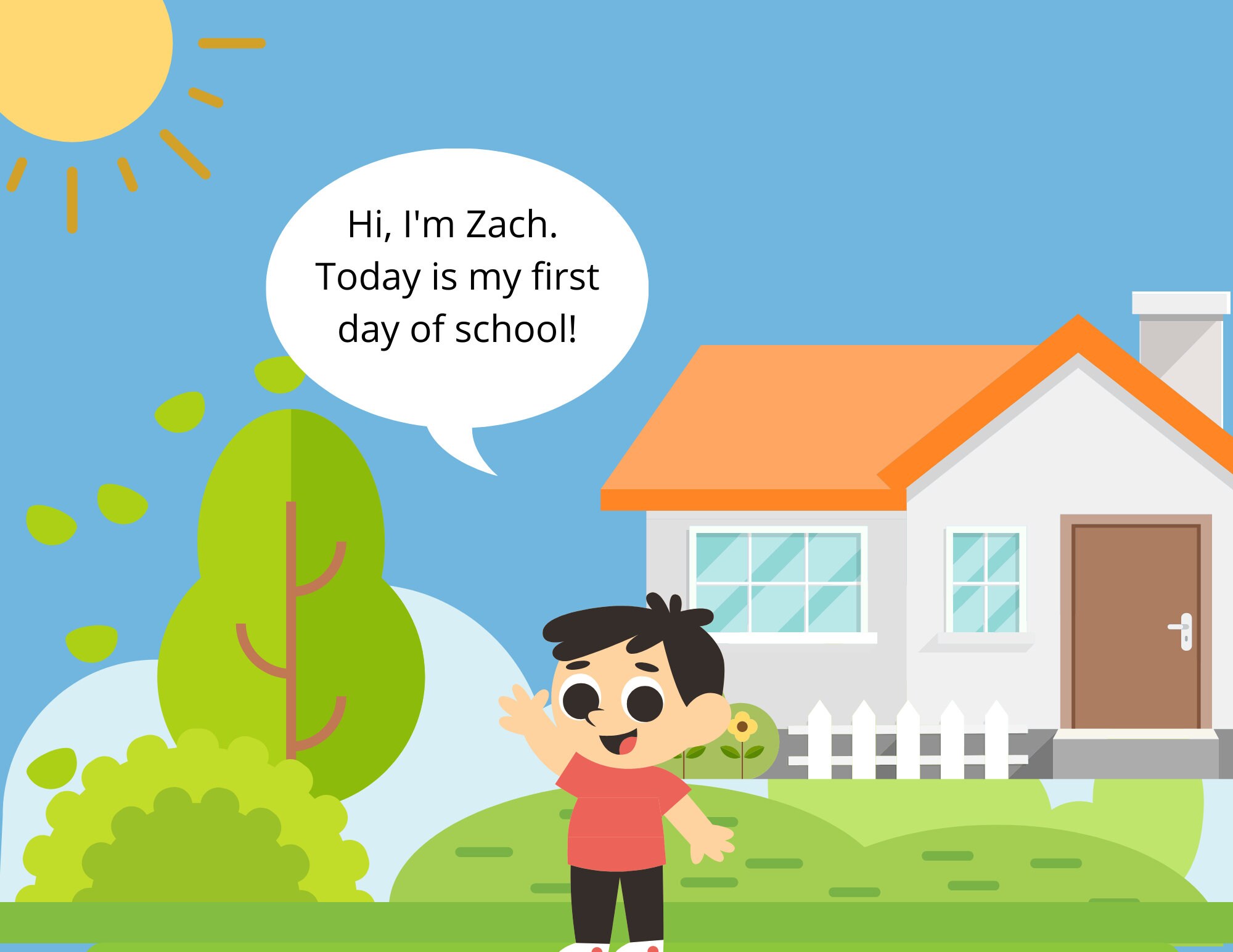 Social Story, First Day of School Social Story, Story for Anxiety ...