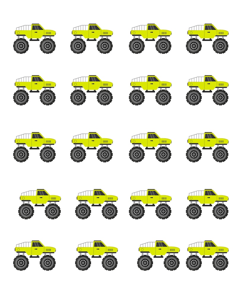 Token Board, Monster Truck Token Board, ABA, Applied Behavior Analysis ...