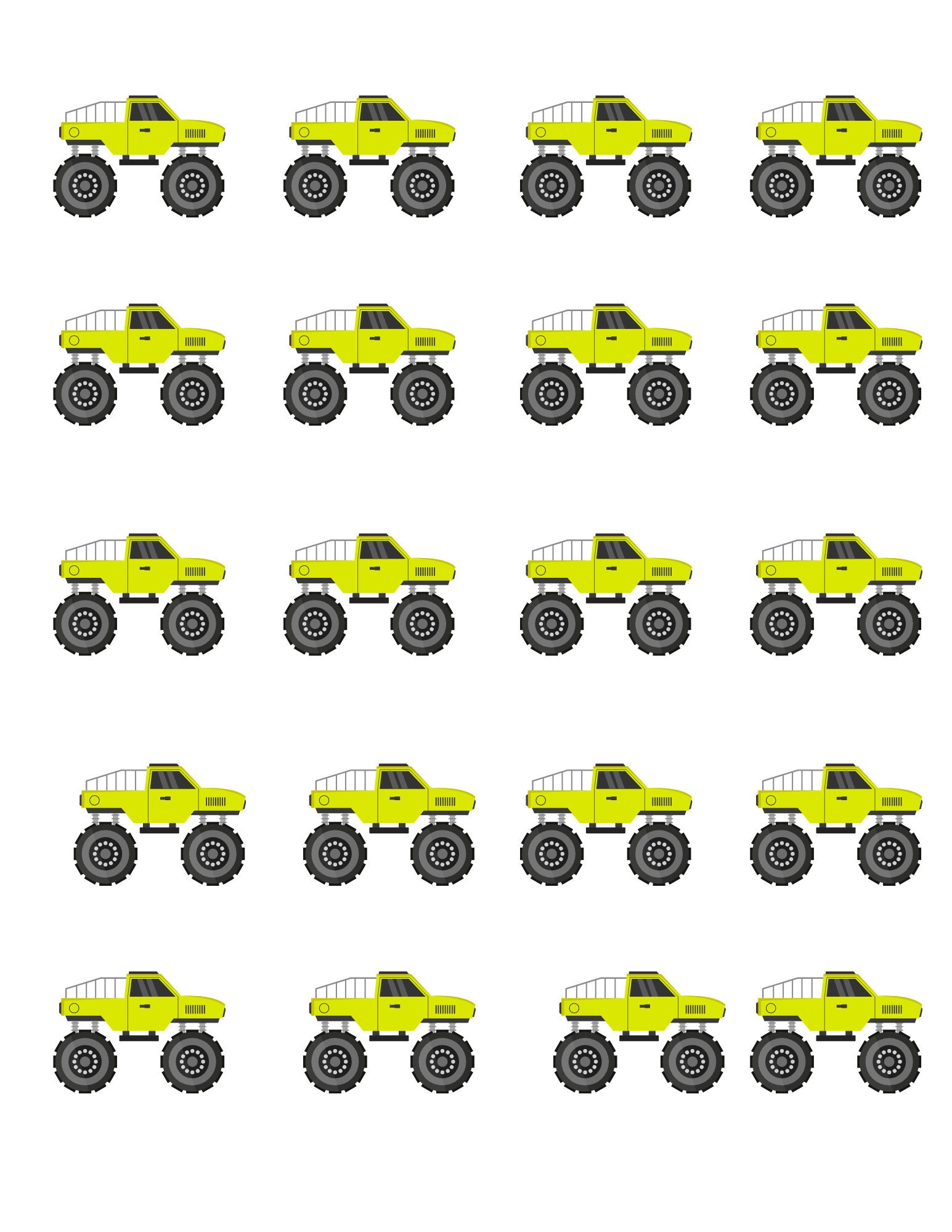 Token Board, Monster Truck Token Board, ABA, Applied Behavior Analysis ...