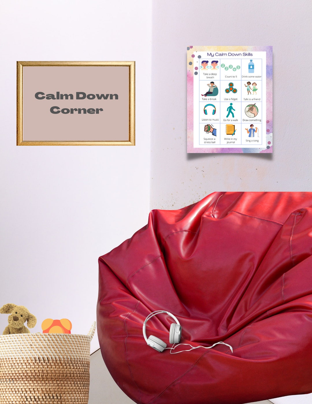 Coping Skills Board, Calm Down Skills Board, Coping Strategies, De ...