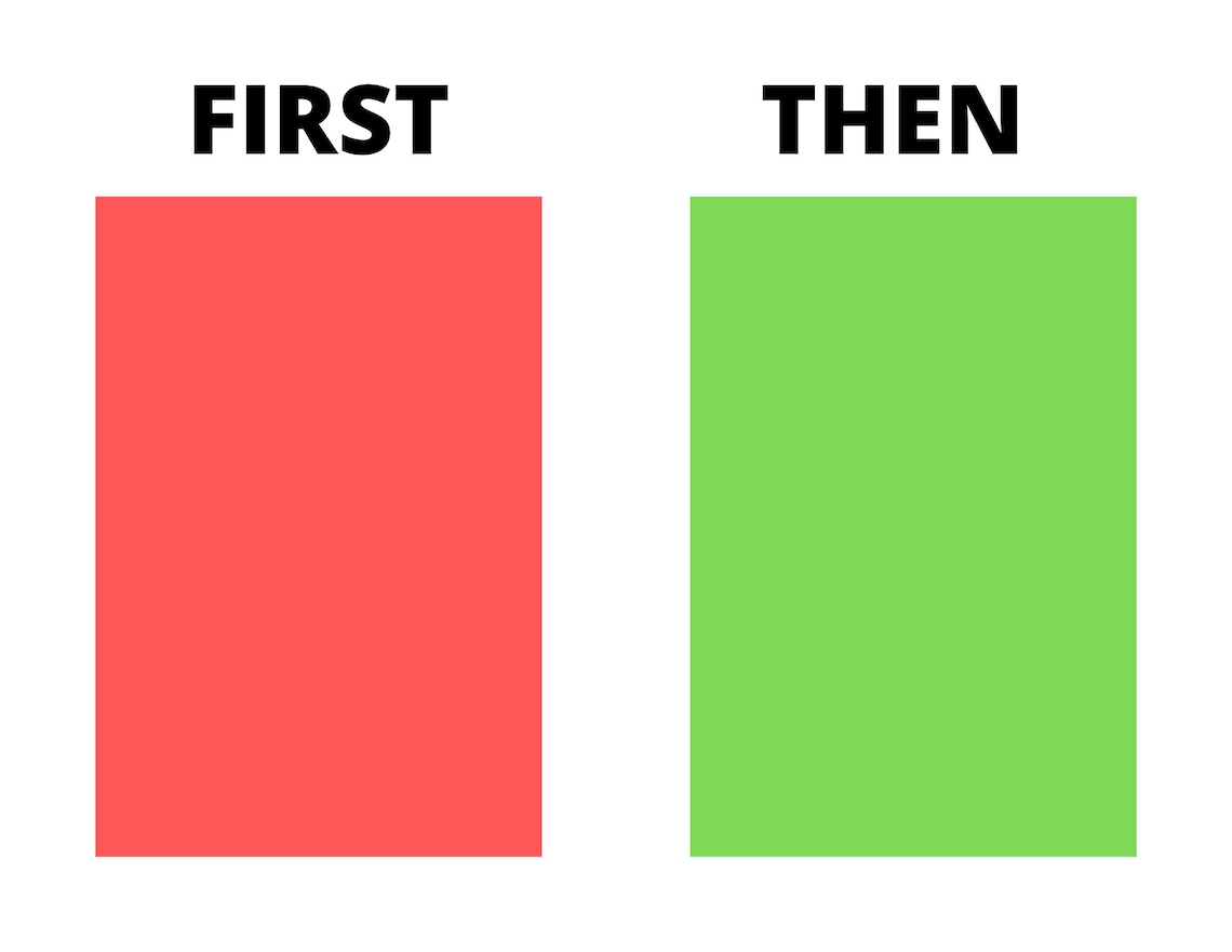 First Then Board, First Then Schedule, Expectations Chart, ABA, Applied ...