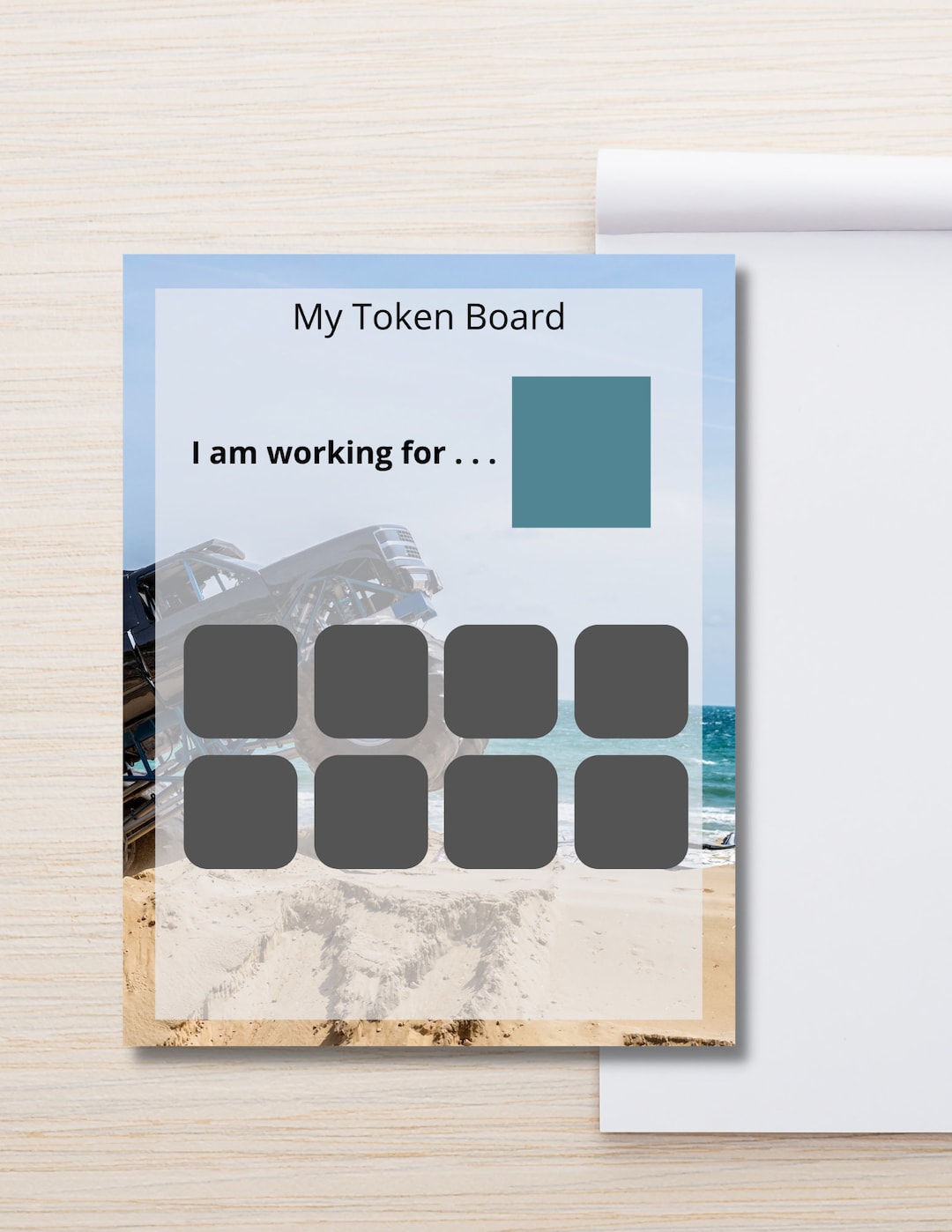 Token Board, Monster Truck Token Board, ABA, Applied Behavior Analysis ...