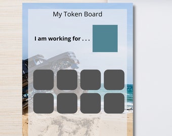 Monster Truck Token Board - Etsy