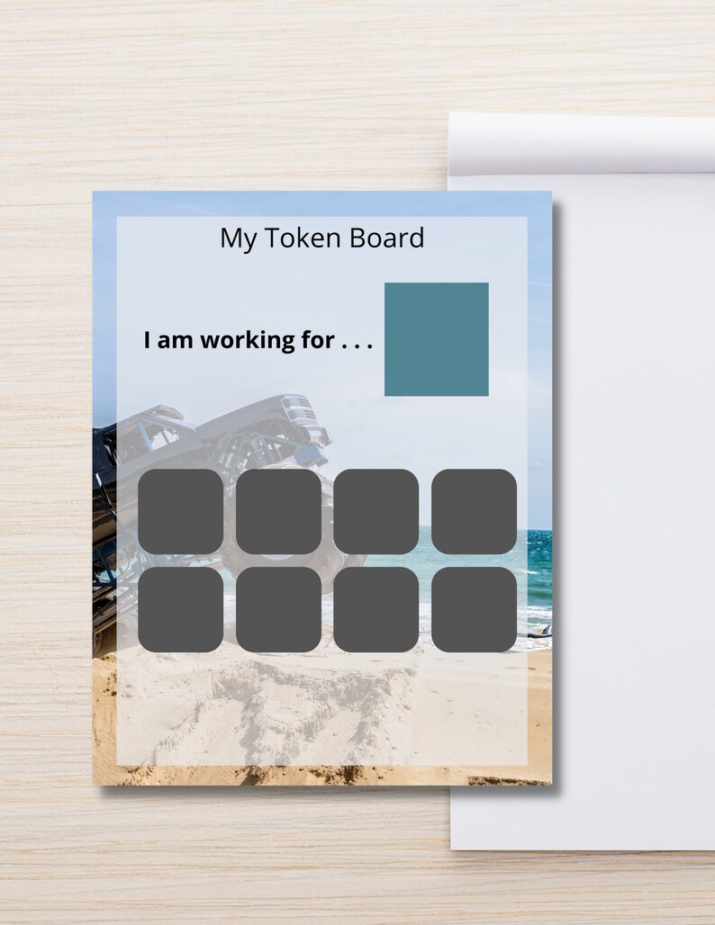 Token Board, Monster Truck Token Board, ABA, Applied Behavior Analysis ...