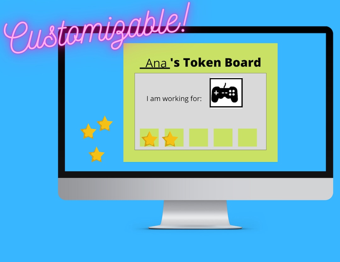 Token Board Template, Custom Token Board, ABA Token Board, Token Board ...