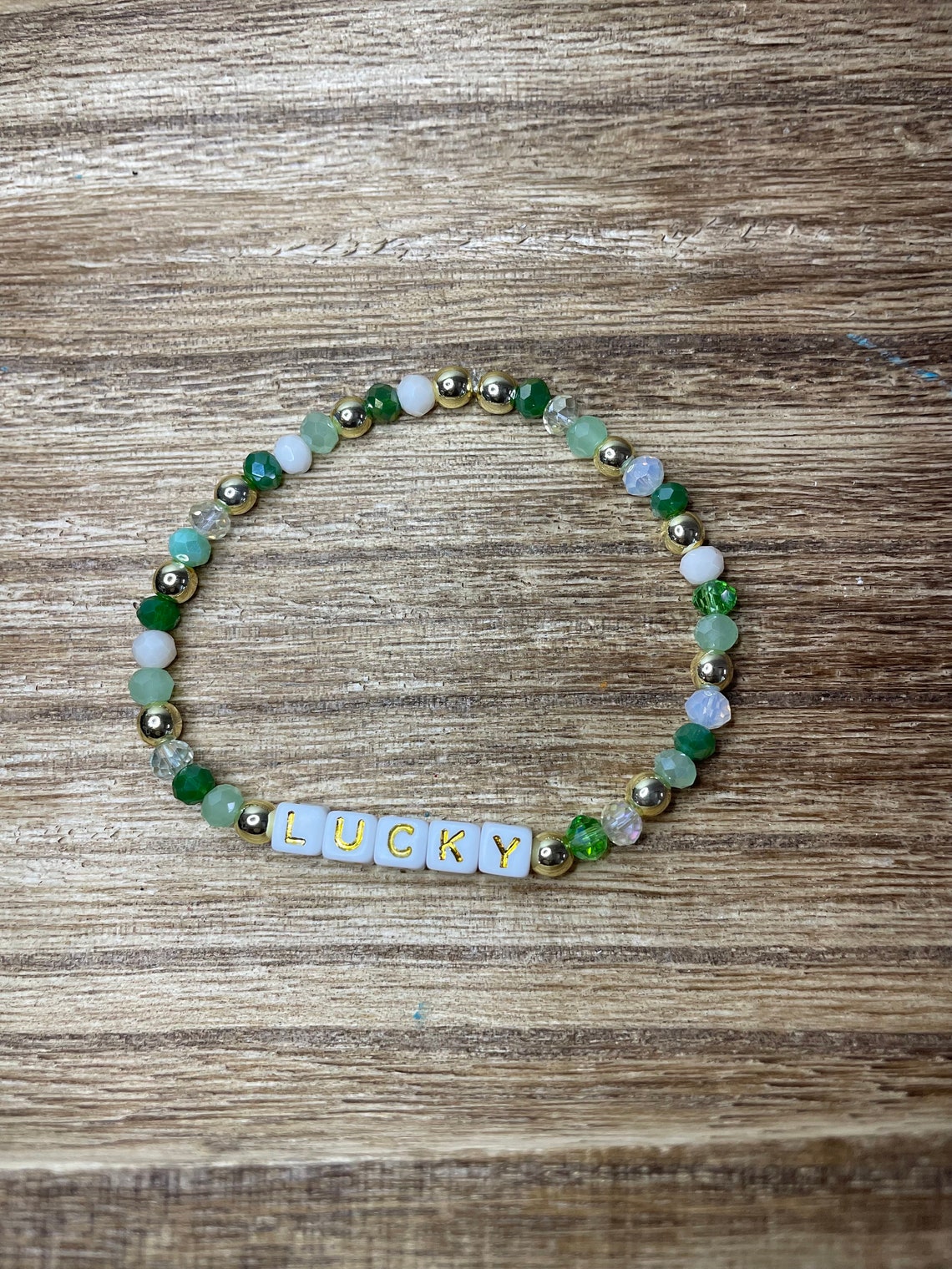 St Patricks Day Bracelet, Lucky Bracelet, Green Bracelet - Etsy