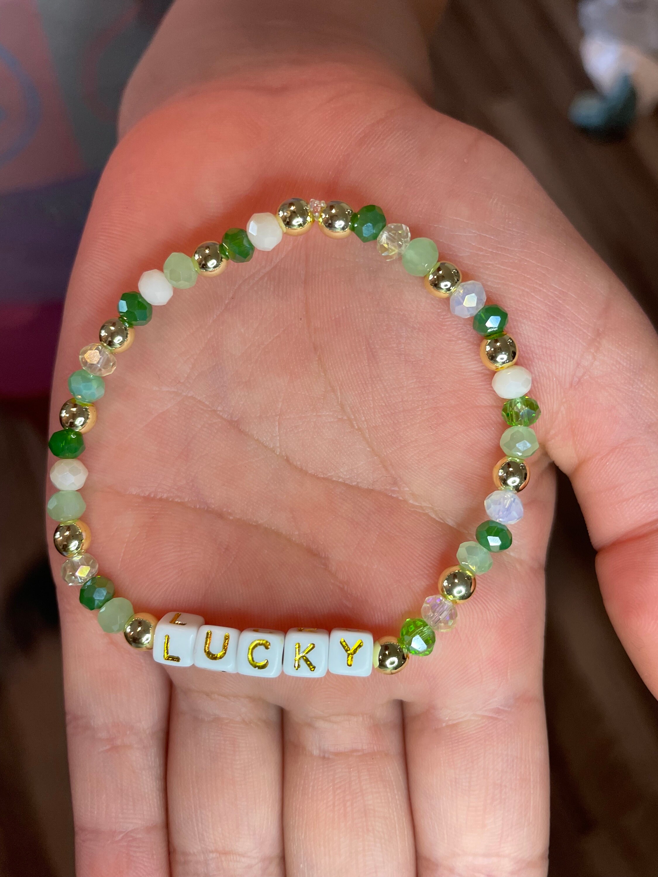 St Patricks Day Bracelet, Lucky Bracelet, Green Bracelet - Etsy