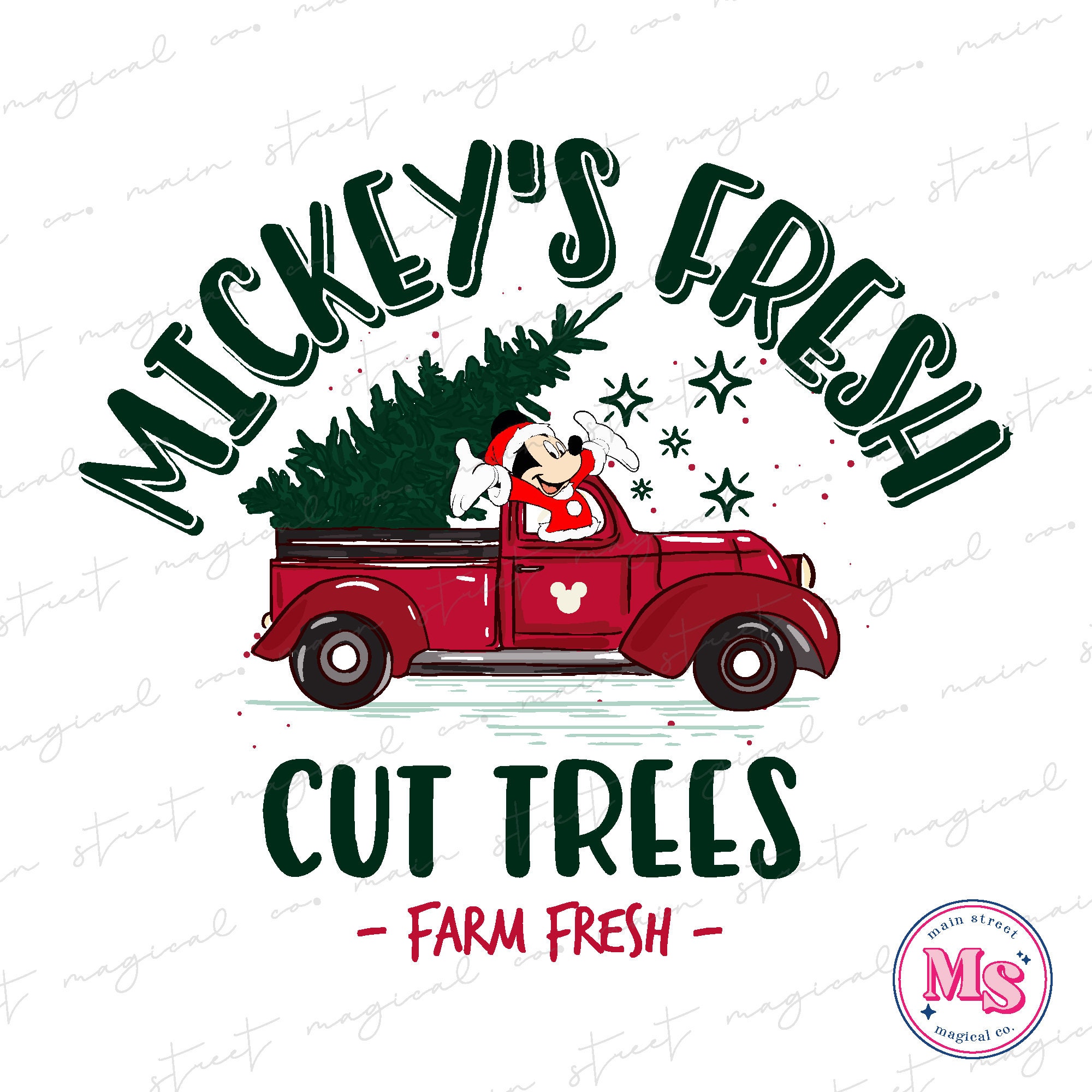 Mickey Christmas Trees Png Fresh Cut Christmas Trees Red - Etsy
