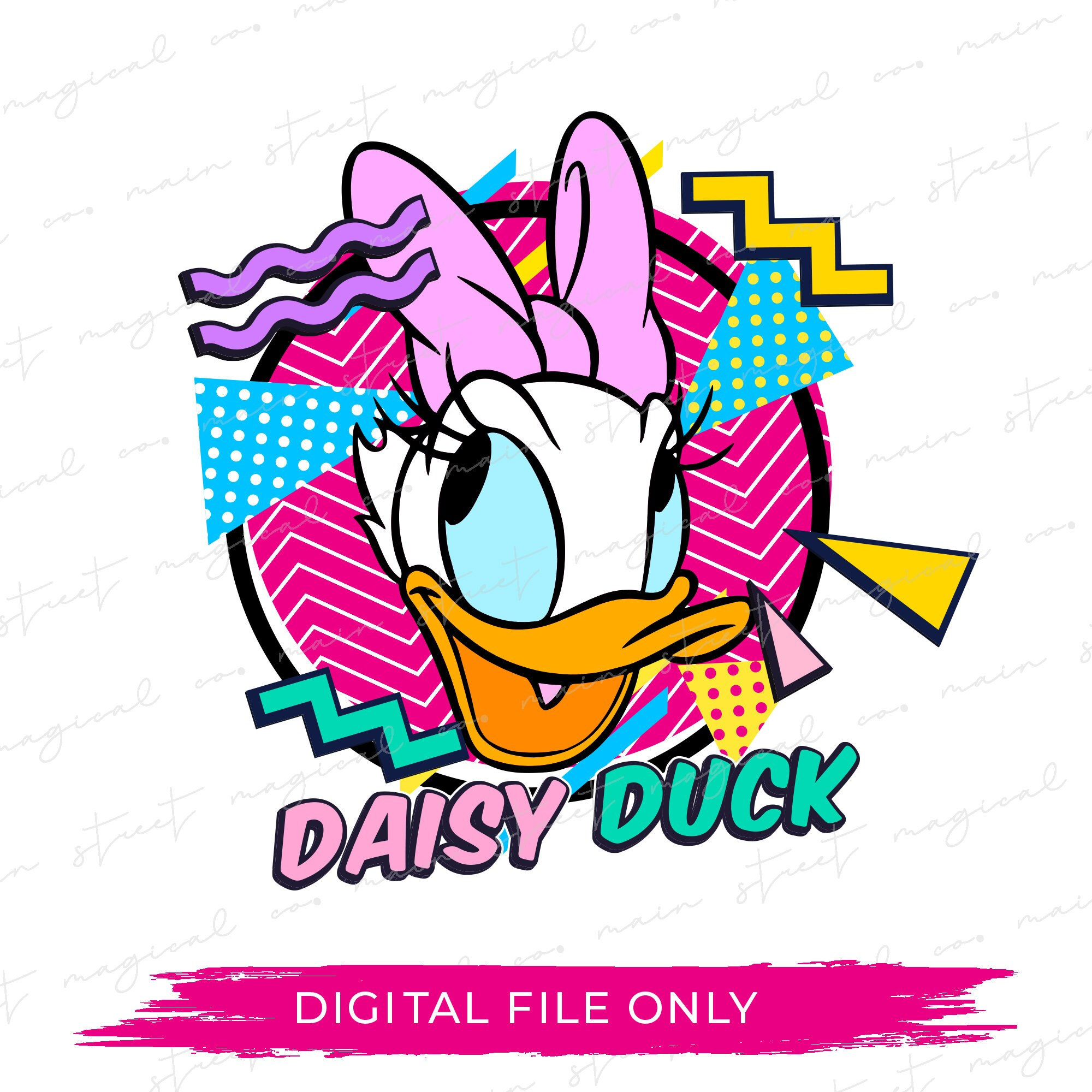 80's Daisy Duck Png - Retro - WDW Shirt - Magical - Pdf - Png ...