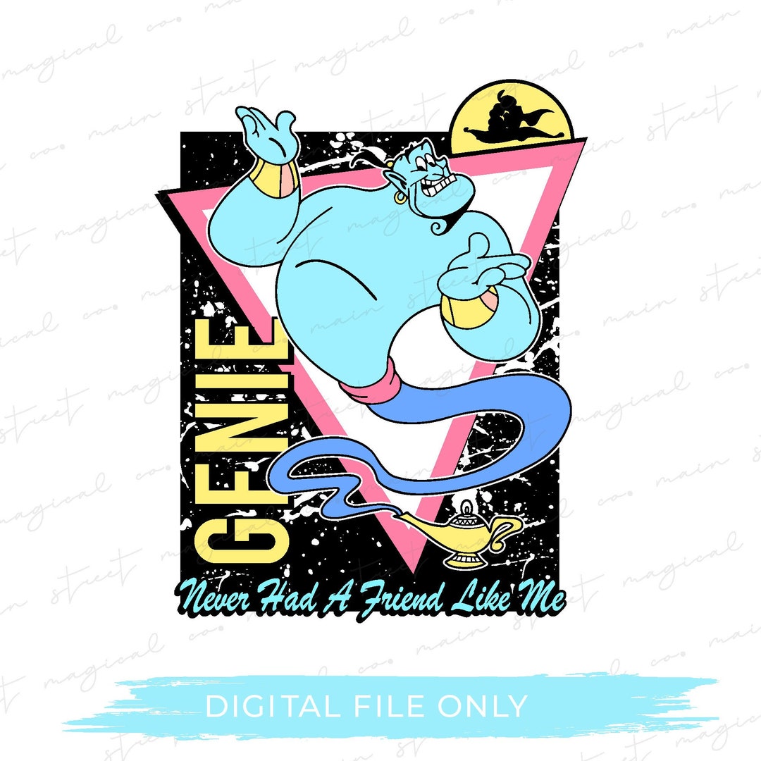 80's Genie Png - Retro - Aladdin - WDW Shirt - Magical - Pdf - Png ...
