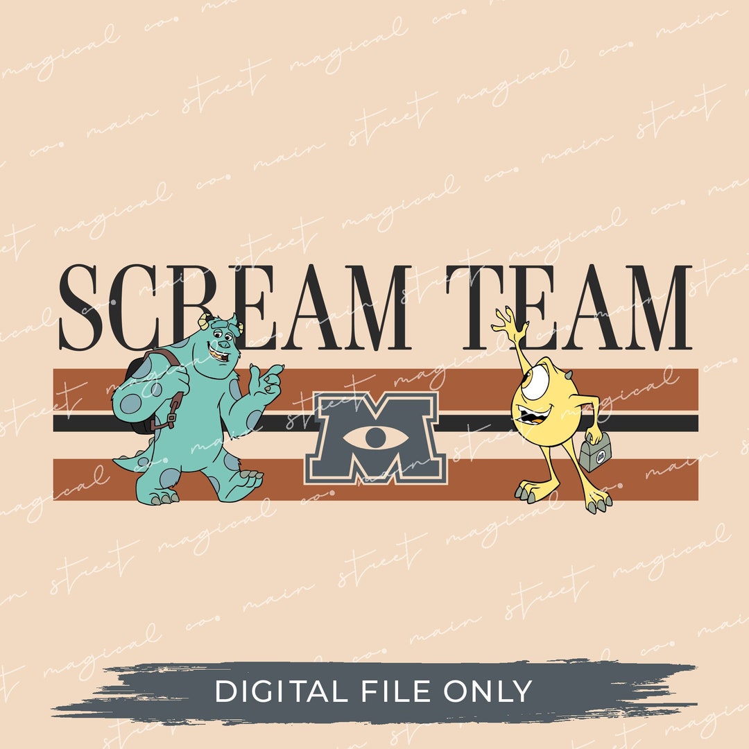 Monsters Inc Png - Scream Team - WDW Shirt - Magical - Pdf - Png ...