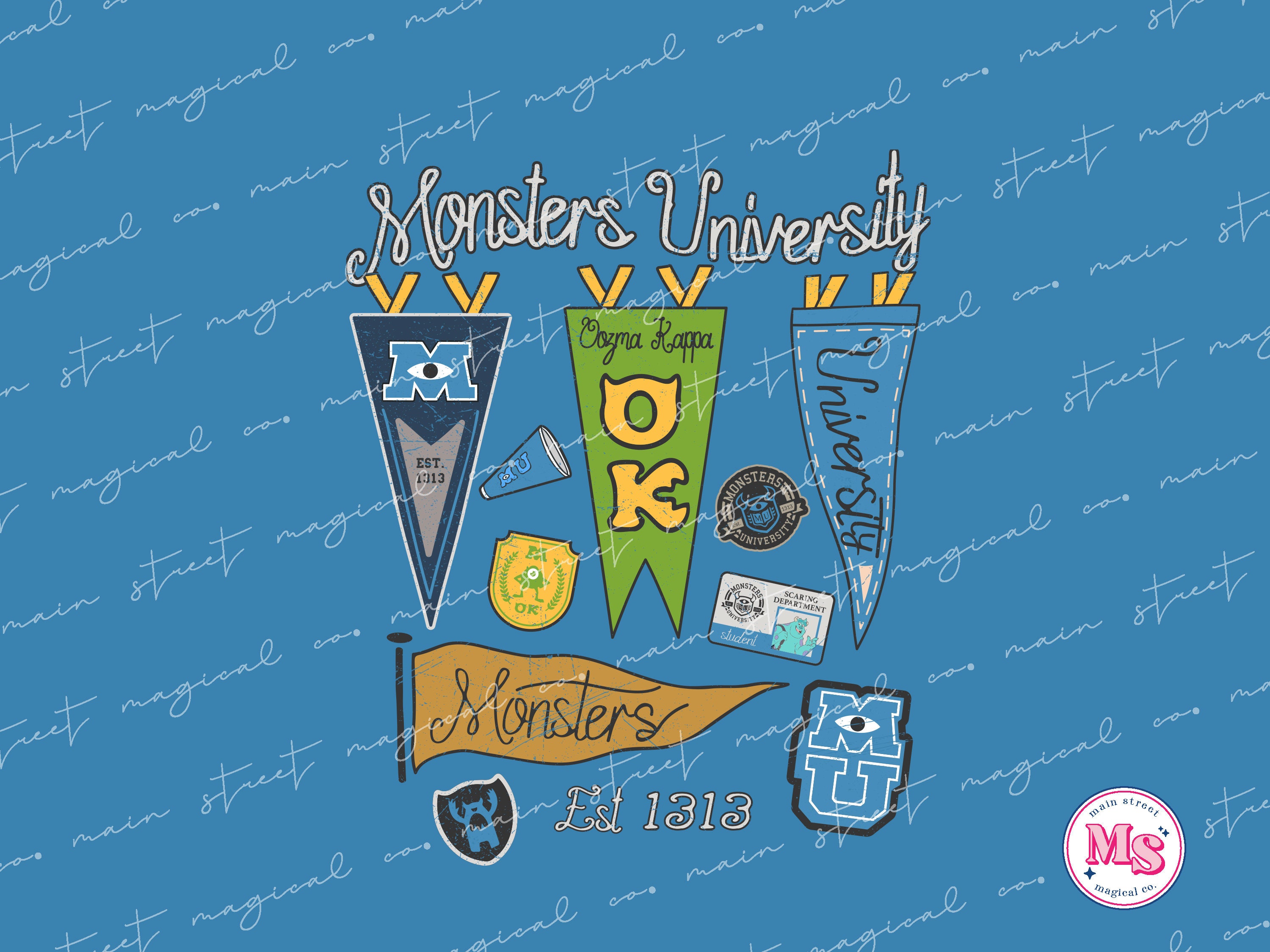 Monster's University Fraternity Flags Png - Sulley - Mike Wazowski ...