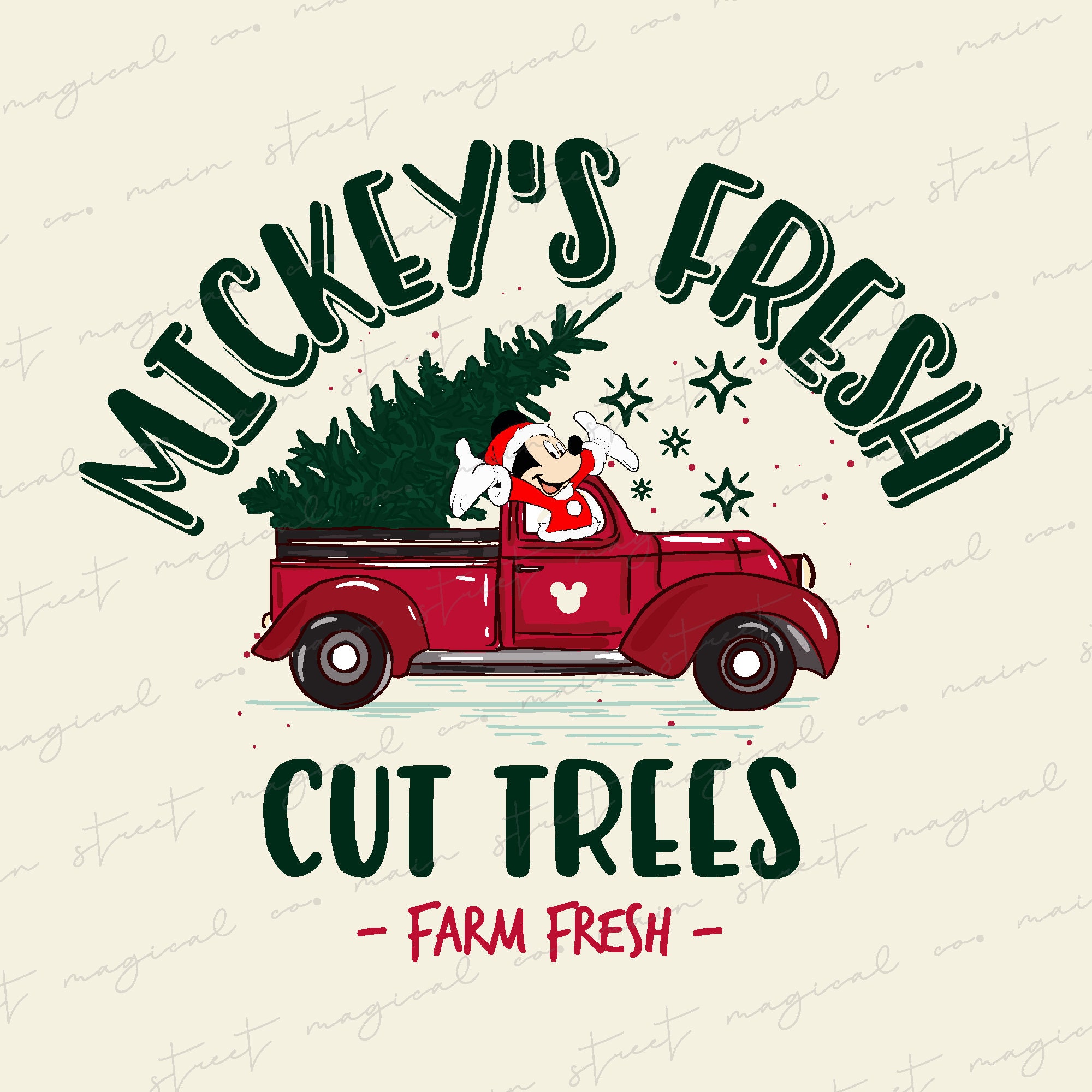 Mickey Christmas Trees Png Fresh Cut Christmas Trees Red - Etsy