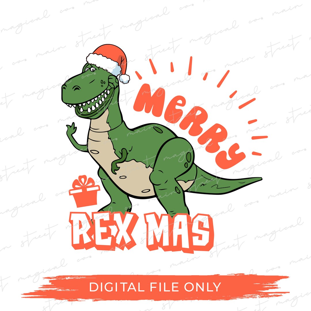 Merry Rex Mas Png - Toy Story Png - WDW Shirt - Magical - Pdf - Png ...