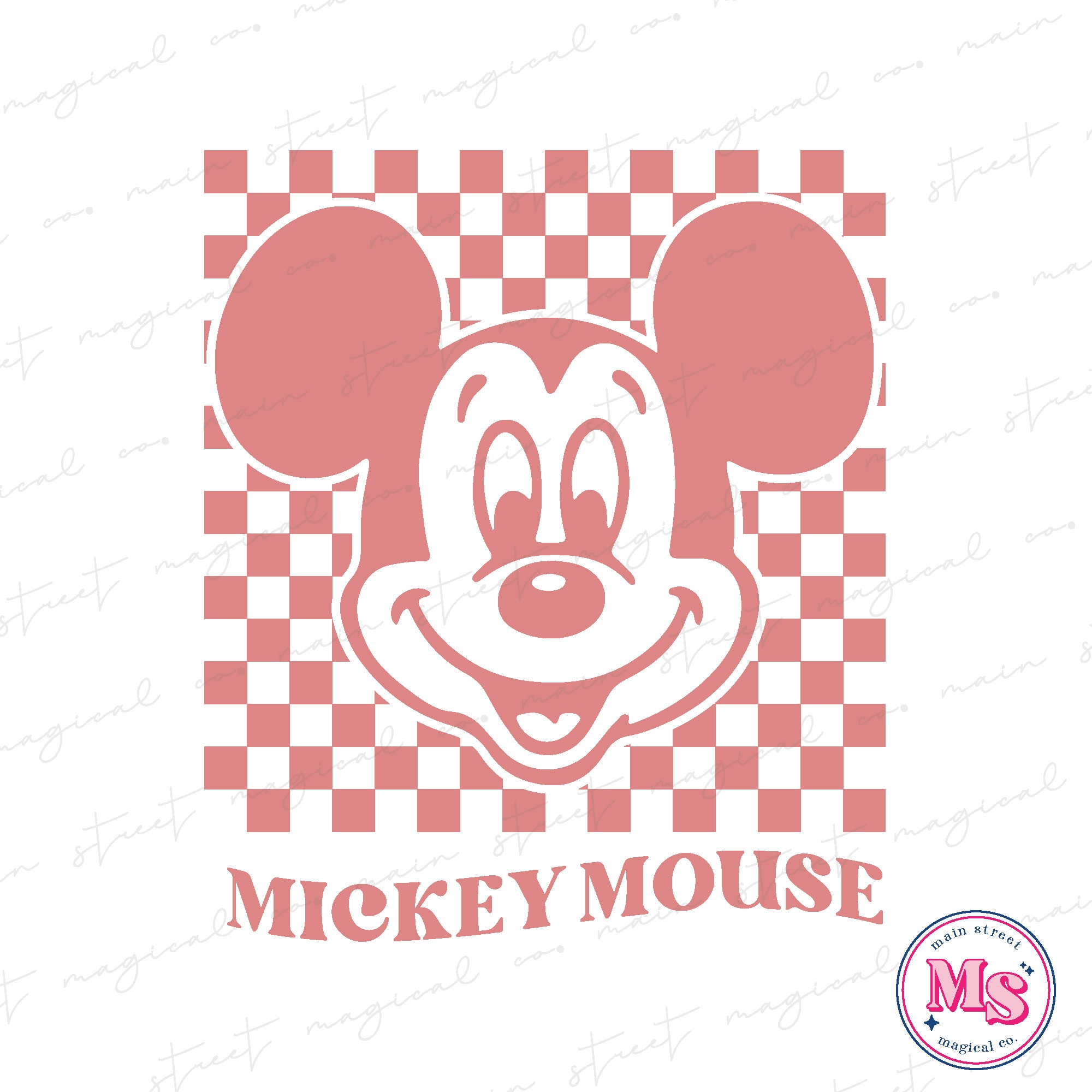 Checkered Mickey SVG - Family Trip Shirt - WDW Shirt - Magical SVG ...