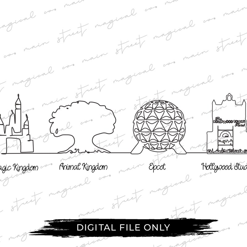Magic Kingdom Svg - Etsy