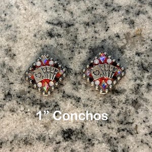 Ace Card Square Bling Conchos - Etsy