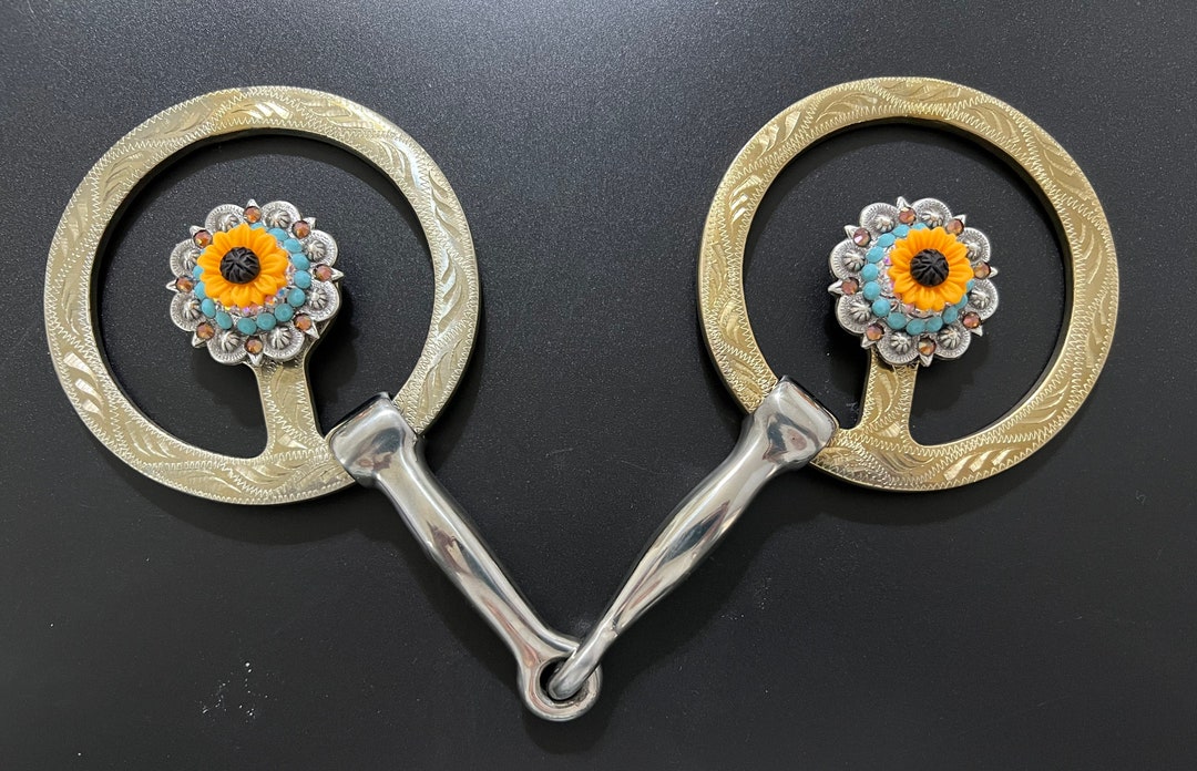 Custom Concho Snaffle Bit - Etsy