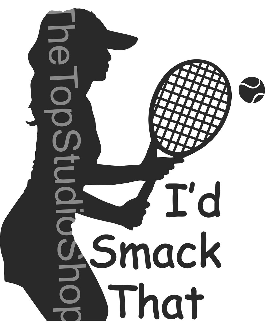 I'd Smack That SVG, PNG, Tennis Cricut Design, Silhouette - Etsy