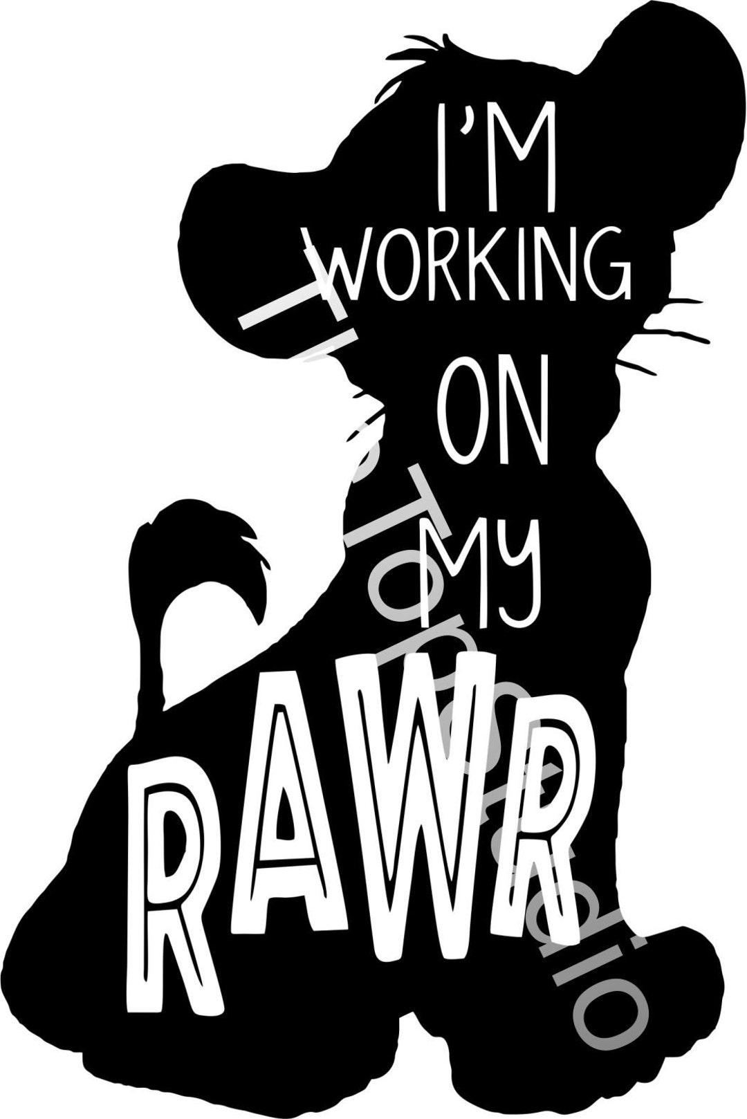 Simba Roar SVG, Lion King, PNG, Cricut Design, Silhouette - Etsy