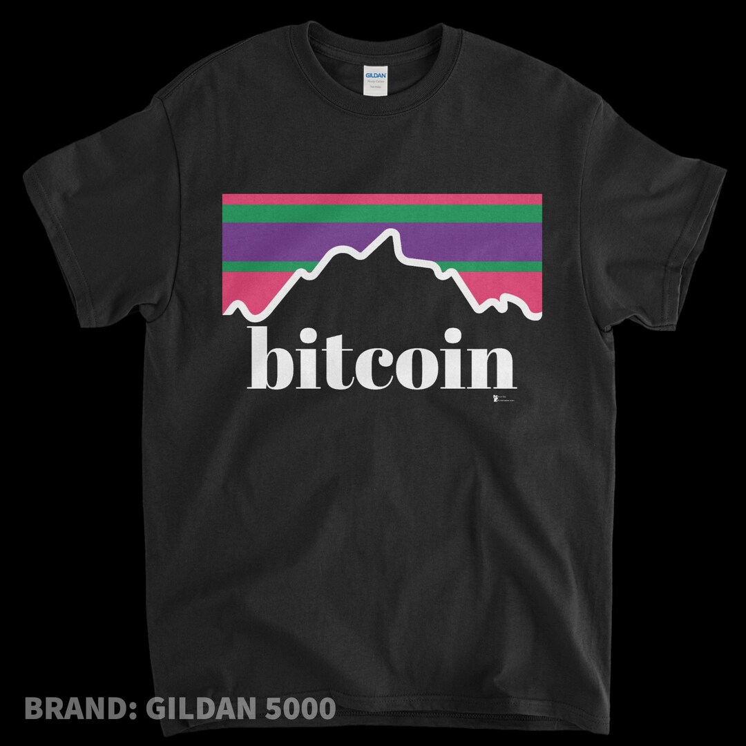 Cryptocurrency Crypto Bitcoin BTC Black T-shirt. Unisex Heavy Cotton ...
