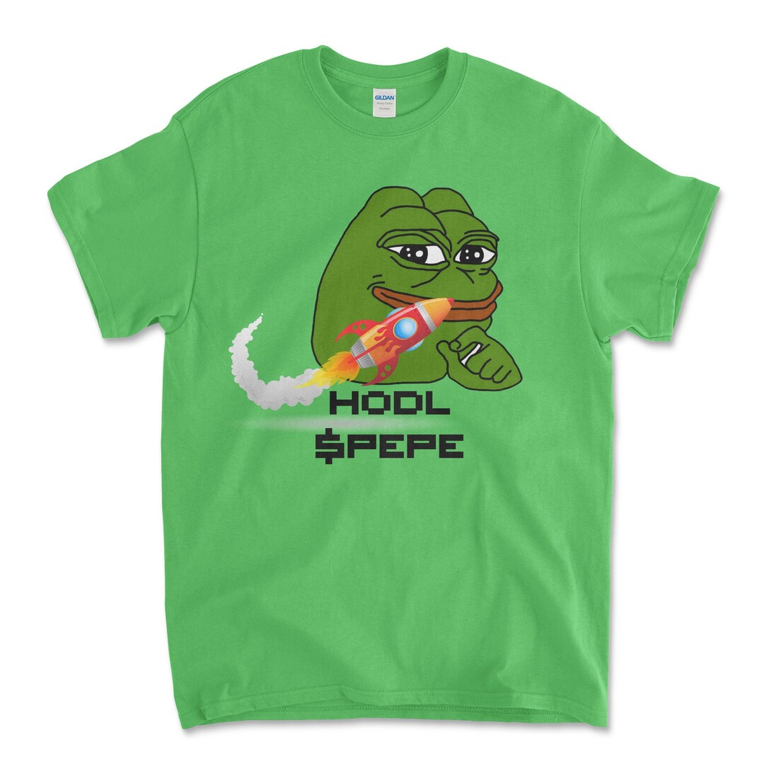 Crypto PEPE COIN Electric Green Color T-shirt. Unisex Heavy - Etsy