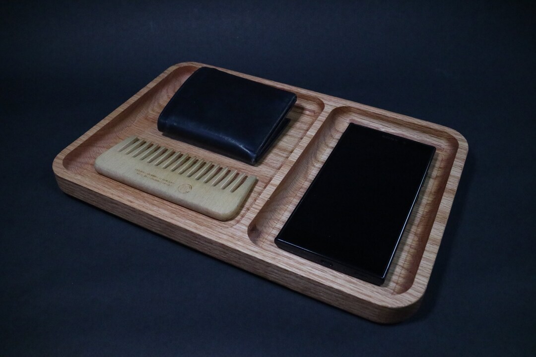 Wooden Phone Tray Organizer Catch All Tray Valet Tray - Etsy