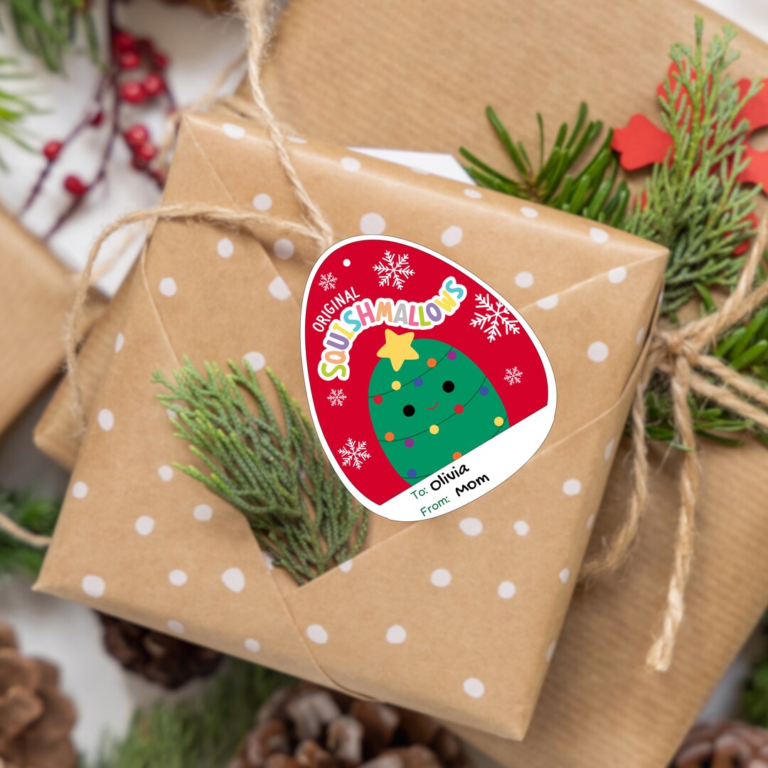 24 Christmas Squishmallow Gift Tags, INSTANT Download, Squishmallow Bio ...