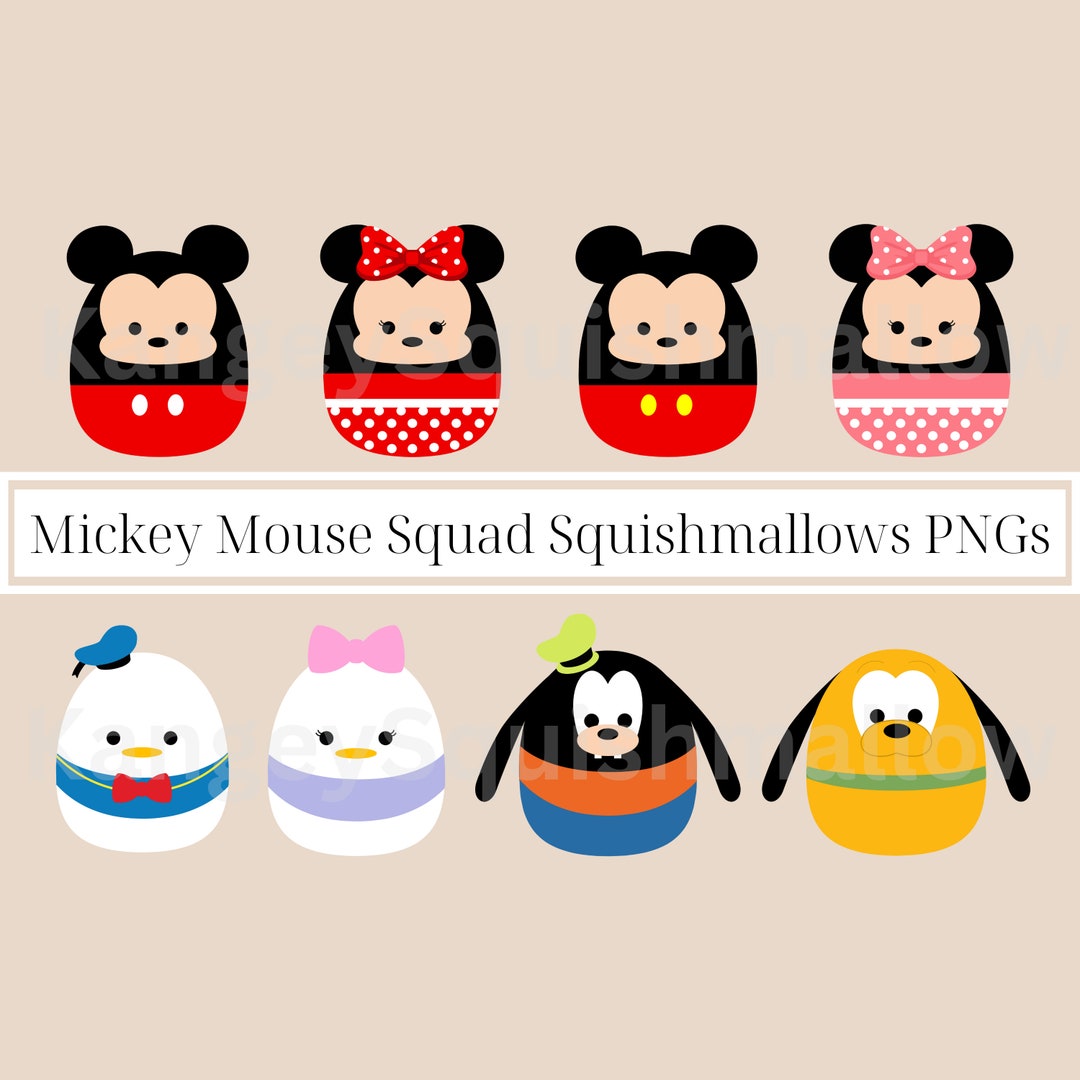 Mickey Mouse Squad Squishmallows PNG Clipart Images With Transparent ...