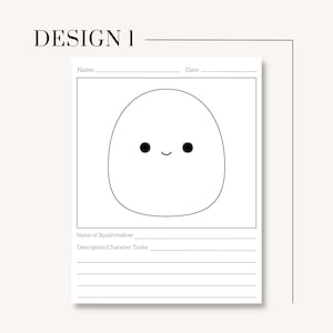 3 Make Your Own Squishmallows Coloring Page Template Pdfs, INSTANT ...