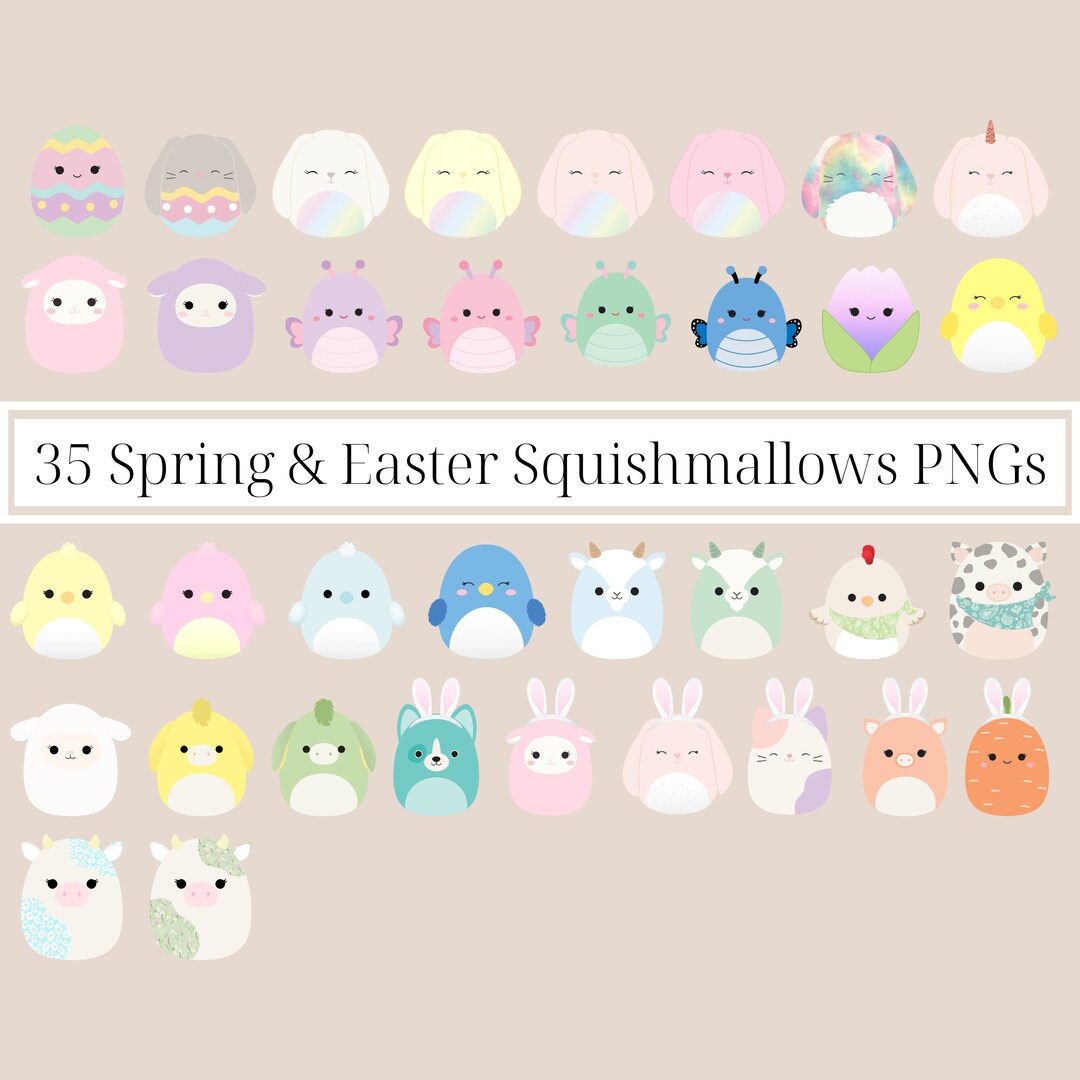 35 Spring & Easter Squishmallows PNG Clipart Images With Transparent ...