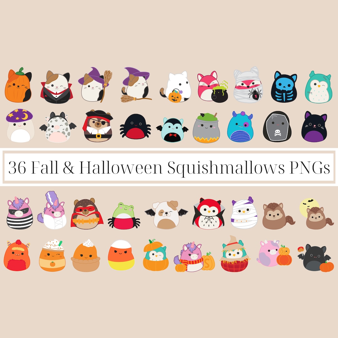 36 Halloween/fall Squishmallows PNG Clipart Images With Transparent ...
