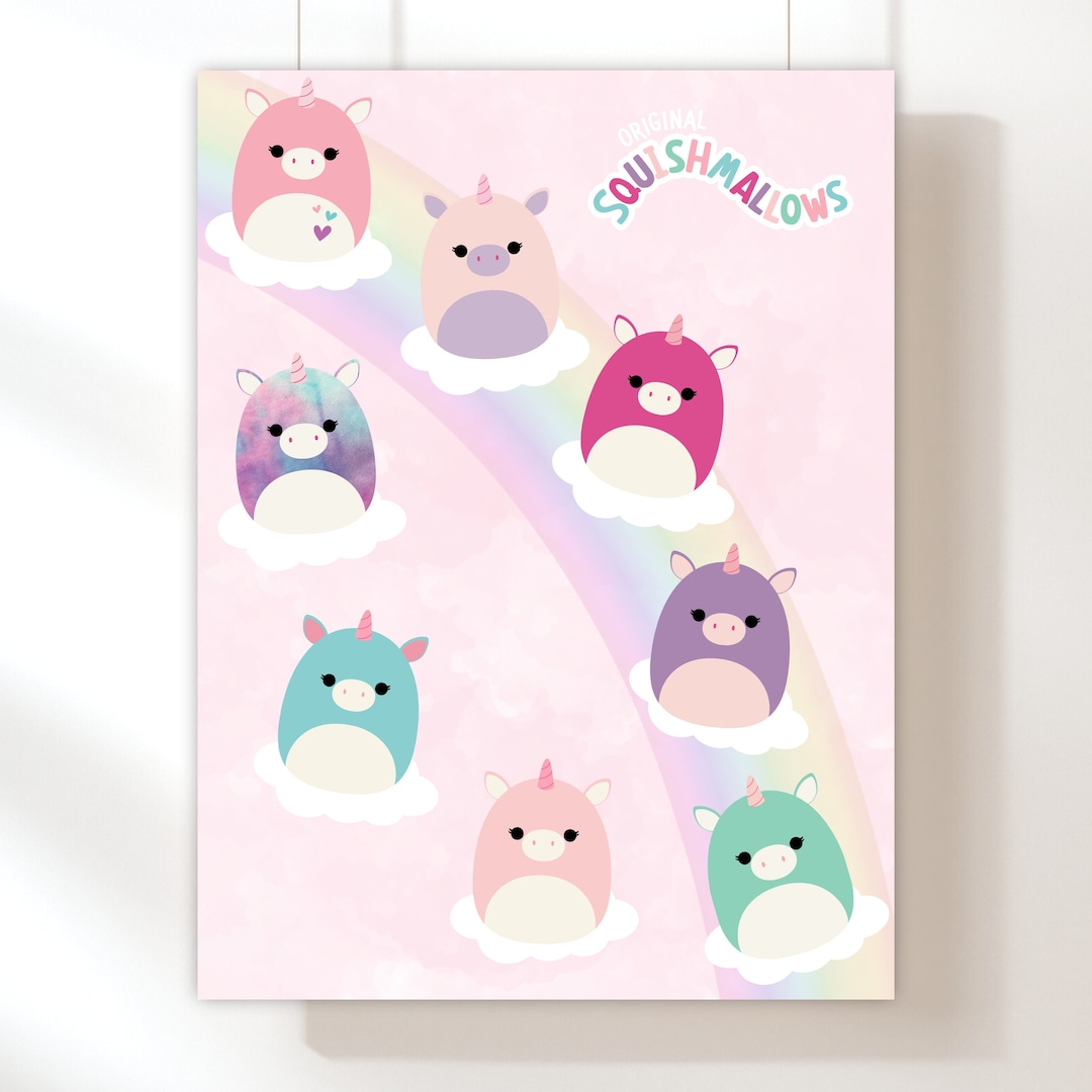 Squishmallows Unicorn Wall Print, INSTANT Download, Digital Download ...