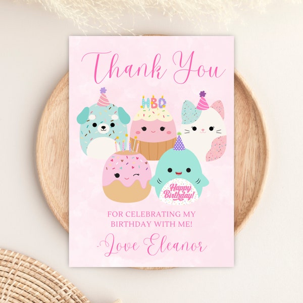 Squishmallow Thank You - Etsy