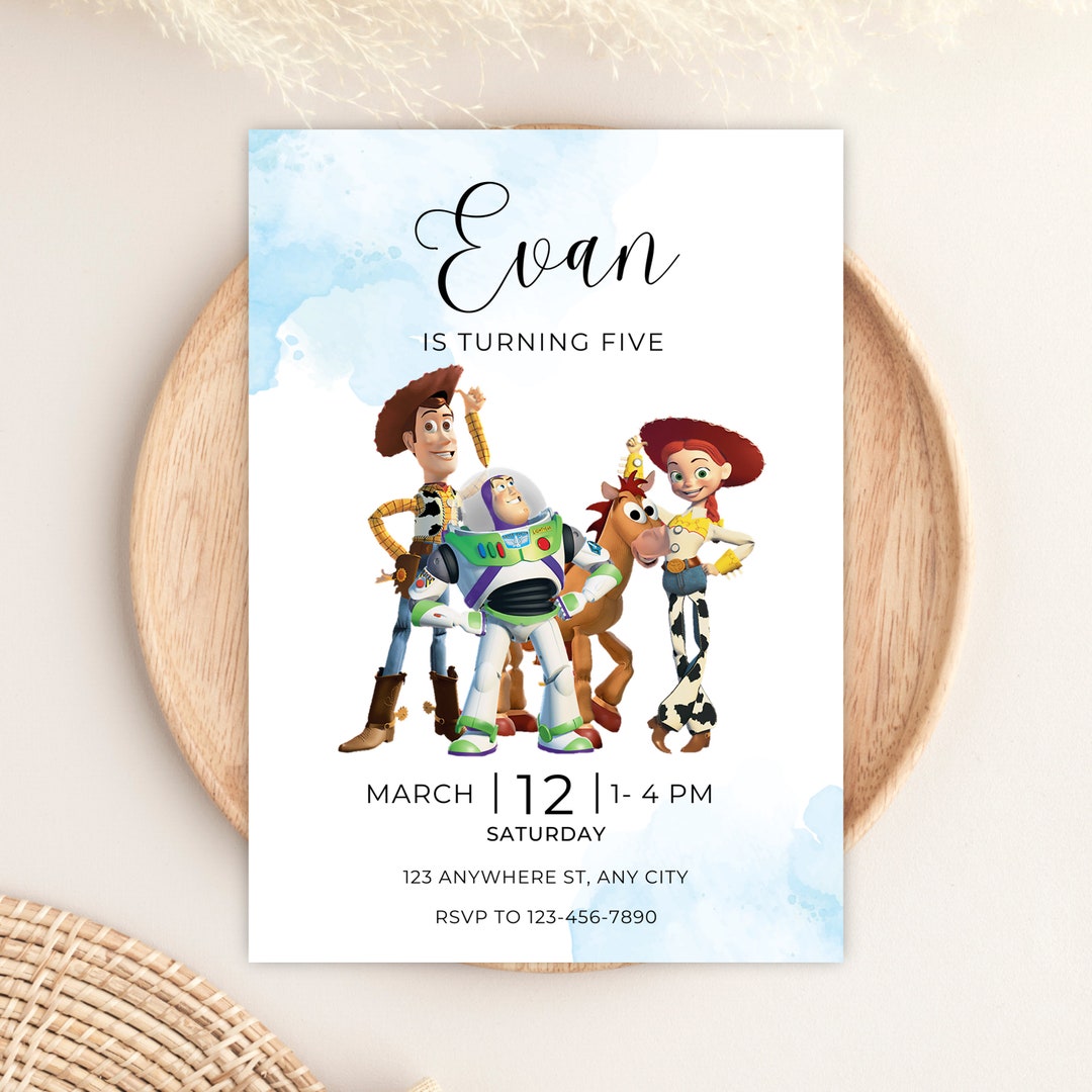 Customizable Toy Story Birthday Party Invitation, Digital Download ...